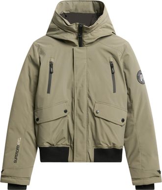 Superdry Damen Wattierte City Bomberjacke Blassolivgrün 44