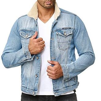 Red Bridge Blouson pour Homme Veste en Jean Denim Bleu XXL