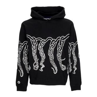 Octopus Schwarzer Leichter Kapuzenpullover Kette Kapuzenpullover - - Sweatshirts & Hoodies - Herren - Schwarzk - XS