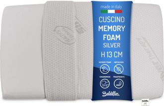 Baldiflex Kissen aus Memory-Schaum, Modell Seife, Futter aus Silver Safe