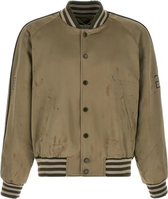 Golden Goose Homme, Vestes, Vert, Taille: L Journey Satin Bomber Jacket