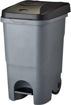 Rossignol ROULY mobiler Treteimer, Kapazität 60 l, Mülleimer mit Rollen, ideal zum Sortieren, Mülleimer mit großem Fassungsvermögen, für Garage