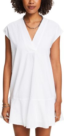 Esprit Damen 034ee1e375 Kleid, 100/White, 36