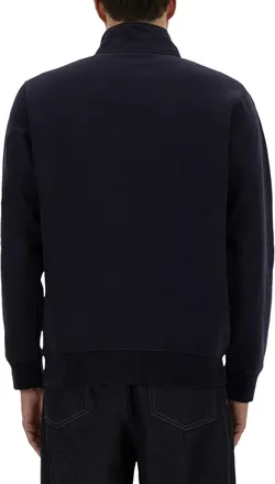 Carhartt Work in Progress Half-Zip Cotton-Blend Sweatshirt - Blue