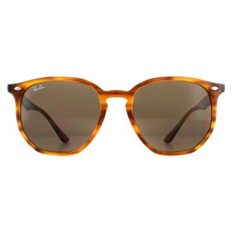 Ray-Ban Sonnenbrille RB4306 820/73 Gestreift Rot Havanna Dunkelbraun