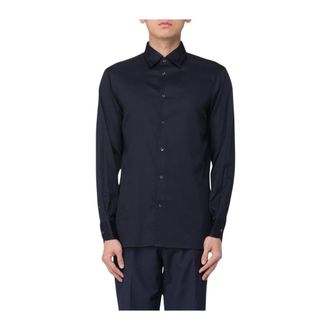 Emporio Armani Homme, Chemises, Bleu, Taille: S Chemise Casual