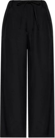 Yohji Yamamoto Femme, Pantalons, Noir, Taille: 34 FR Pantalon Droit