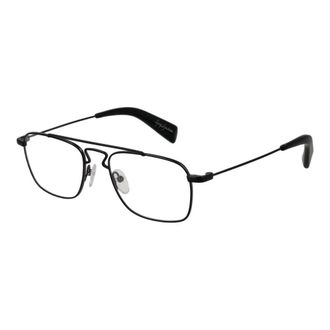 Yohji Yamamoto Homme, Accessoires, Noir, Taille: ONE Size Montures Optiques Aviateur Noires