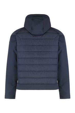 Paul & Shark Mens Technical Fabric Hooded Jacket Blue Polyester Raincoats Coat