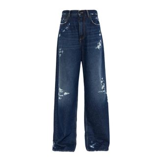 Dolce & Gabbana Jean droit - Femme - Jeans - Bleu - Taille: 36 FR