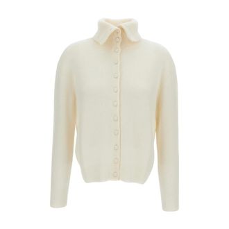 Lisa Yang Femme, Pulls, Blanc, Taille: 38 FR Cardigan