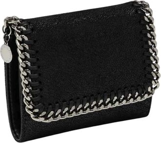 Stella McCartney Femme, Accessoires, Noir, Taille: ONE Size Falabella Small Flap Wallet
