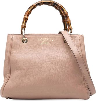 Gucci Hobo Bags - Small Calfskin Bamboo Shopper Satchel - Gr. unisize - in Gold - f&uuml;r Damen