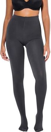 Ulla Popken Collants Thermiques pour Femme - Grandes Tailles - Chauds, Opaques et Confortables, Gris foncé, 56-58