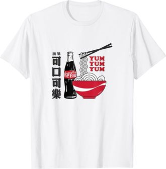 Coca Cola Ware with Ramen Yum Yum Kanji Food T-Shirt