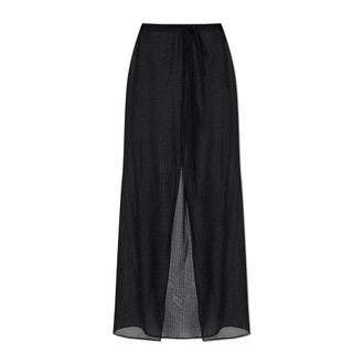 Balmain Seiden-Strandhose mit Monogramm - - Swimwear - Damen - Schwarzk - S/M