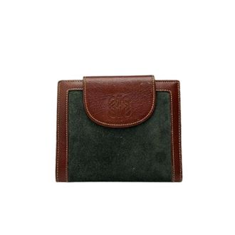 Loewe Portefeuille en cuir Pre-owned - Femme - Pre-owned - Vert - Taille: ONE Size