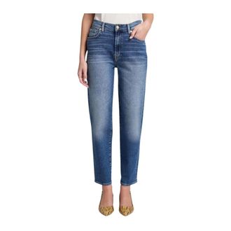 7 For All Mankind Vintage Mom Jeans Luxe Denim - - Jeans - Damen - Blau - W28