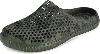 Saguaro Sabots de Plage Homme Femme Respirant Confortables Sandale de Jardin Antid&eacute;rapant Vert 43EU