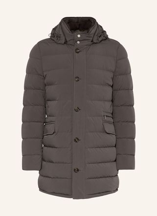 Moorer Moorer Daunenmantel Calandri Mit Herausnehmbarer Blende grau