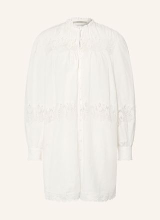 AllSaints Allsaints Kleid Talisa Mit Spitze Und R&uuml;schen weiss