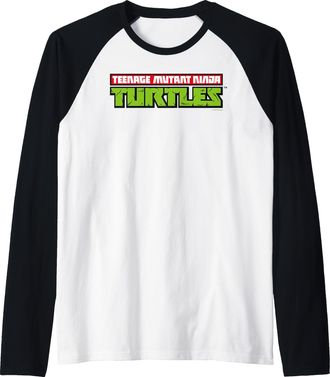 Teenage Mutant Ninja Turtles TMNT Teenage Mutant Ninja Turtles klassisches Cartoon-Logo im Retro-Look Raglan