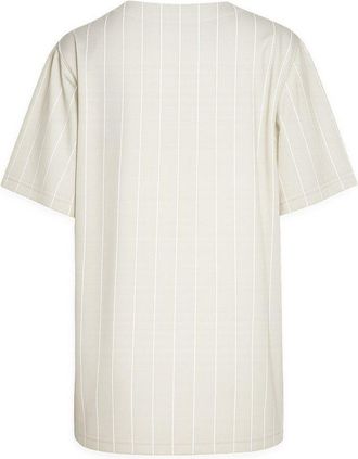 Karl Kani T-Shirt Karl Kani Woven Signature Pinstripe Baseballshirt (1-tlg)