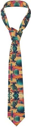 Generic Cravates Homme Cactus Du D&eacute;sert Fine Tie Tendance Cravate DAffaires Pour Travail Mariage L&Eacute;cole