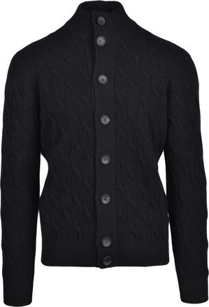 FILIPPO DE LAURENTIIS Homme, Pulls, Noir, Taille: L Cardigan bottoni