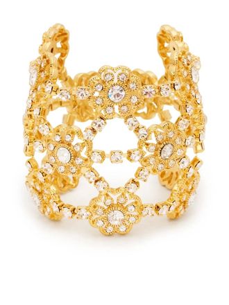 Kenneth Jay Lane bracelet Flower Cluster - Or