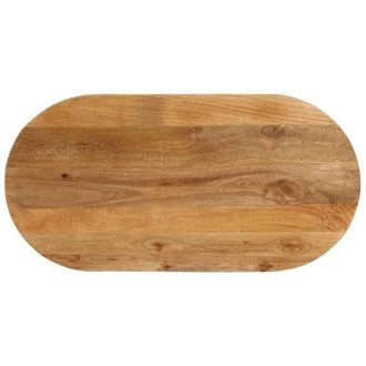vidaXL Dessus de table 100x50x3,8 cm ovale bois massif de manguier vidaXL
