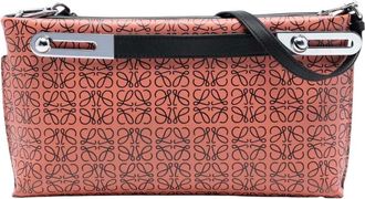 Loewe Sac &agrave; main Pre-owned en cuir imprim&eacute; - Femme - Pre-owned - Orange - Taille: ONE Size