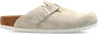 Birkenstock Boston suede mules - Nude