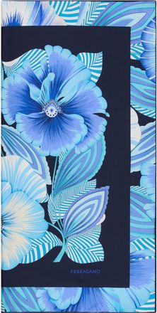 Ferragamo Ferragamo Seidentuch blau