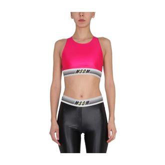 Msgm Msgm, Femme, Sport, Rose, Taille: 40 FR Top Activewear