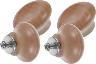 Pretyzoom Universelle Topfdeckelgriffe Aus Robustem Holz Hochtemperaturbest&auml;ndig Kompakter Deckelknopf F&uuml;r Pfannendeckel Kochgeschirr Zubeh&ouml;r F&uuml;r Wok Dampftopf 