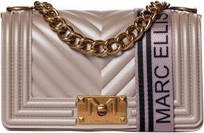 Marc Ellis Marc Ellis New York Sac à bandoulière pour femme Rubber 100% Rubber 19x11x6,5 cm, Gris et cuivre, Taille unique