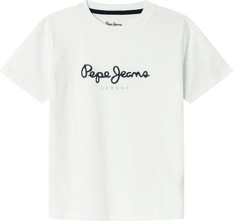 Pepe Jeans London New Art T-Shirt f&uuml;r Jungen, Wei&szlig; (Wei&szlig;), 12 Jahre