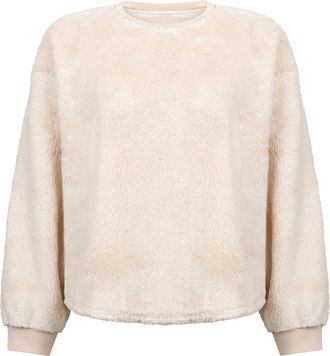 Hunkem&ouml;ller Hunkem&ouml;ller Lang&auml;rmeliges Fluffy-Fleece-Top - Gray Morn - XL