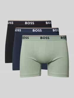 HUGO BOSS Slim Fit Trunks aus Baumwoll-Mix im 3er-Pack