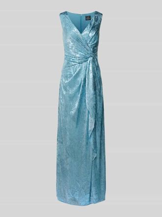 Adrianna Papell Abendkleid mit Knoten-Detail und V-Ausschnitt