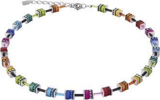 Coeur de Lion Halskette - GeoCUBE Halskette classic Polaris & Strass - Gr. unisize - in Mehrfarbig - für Damen