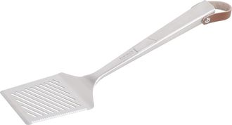 Everdure by Heston Blumenthal by Heston blumenthal Grillwender I hochwertiger Edelstahl Pfannenwender rostfrei & pflegeleicht I Pfannenheber mit Leder-Aufh&auml;nger I Burger-Wender mit