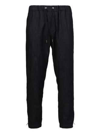 Moncler pantalon de jogging à lien de resserrage - Bleu