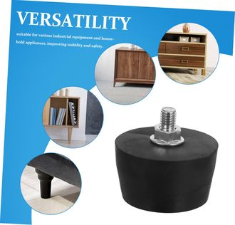 Angoily 4 Stück Gewindegummi Füße Rutsch Vibrationsdämpfer mit Elektrischer Isolierung für Waschmaschinen Möbel Nivellierung und Industriegeräte
