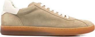 Officine Creative Homme, Chaussures, Beige, Taille: 42 EU Halo/001 Suede Baskets