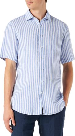 Seidensticker Herren zakelijk overhemd Hemd, Hellblau, 41 EU