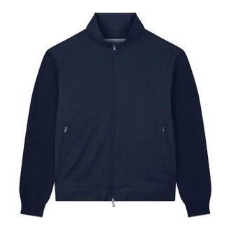 Paul & Shark Hybrid Riviera Merino Cardigan - - Sweatshirts & Hoodies - Herren - Blau - 2XL