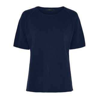 BTF-CPH Kaschmir & Merino T-Shirt - - Knitwear - Damen - Blau - XL