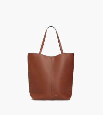 Le Tanneur Sac cabas moyen mod&egrave;le Hortense en cuir grain&eacute; double face